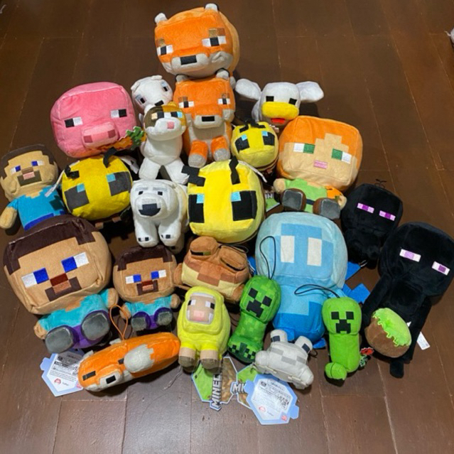 Jual ORIGINAL PLUSH plushie Minecraft boneka game steve alex creeper ...
