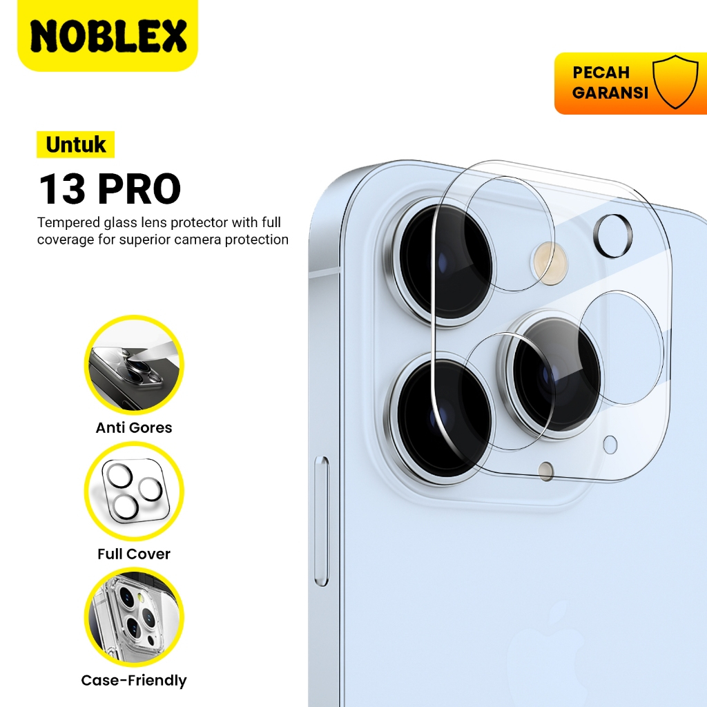 Jual Noblex Pelindung Camera Anti Lecet untuk iPhone 13 Pro 13 Pro Max Tempered Glass Camera ...