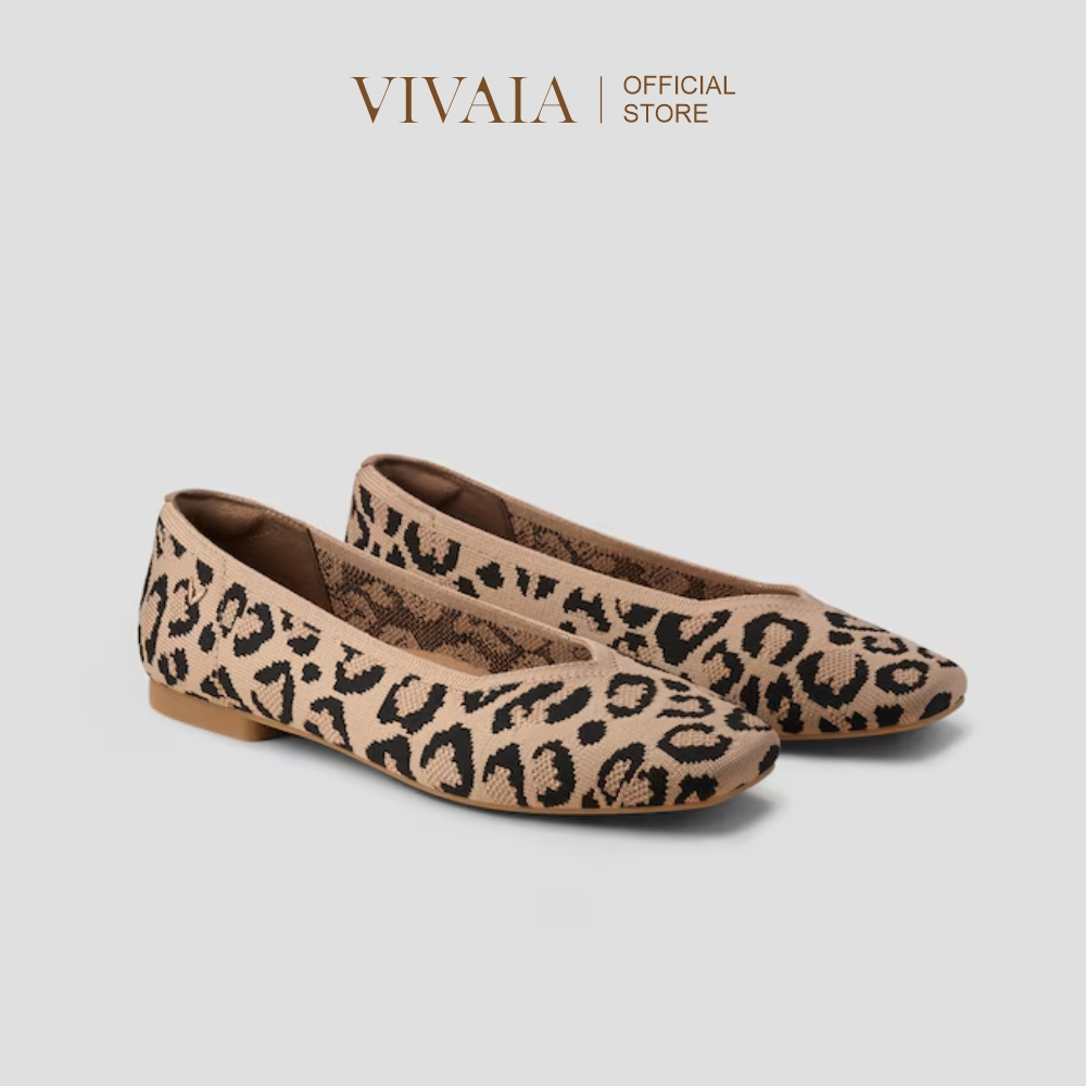 Jual VIVAIA Sepatu Wanita Square-Toe V-Cut Flats (Margot 2.0) - Dark ...