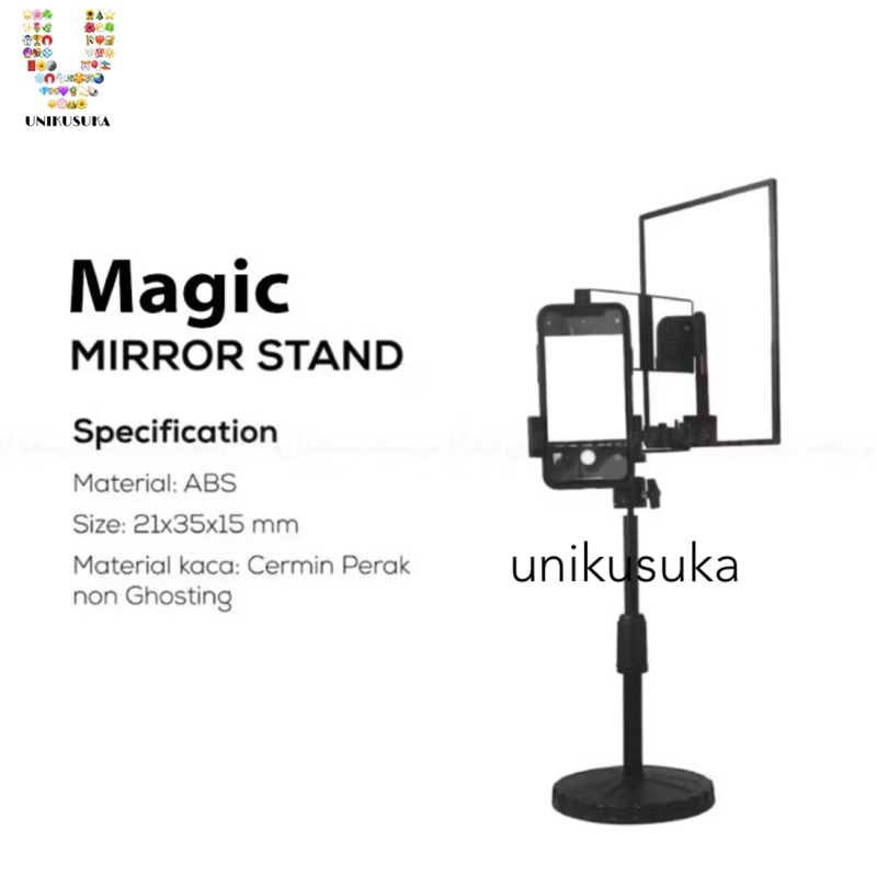 Jual [UNIKUSUKA] Magic Mirror Stand Mirror HP Live streaming kamera ...