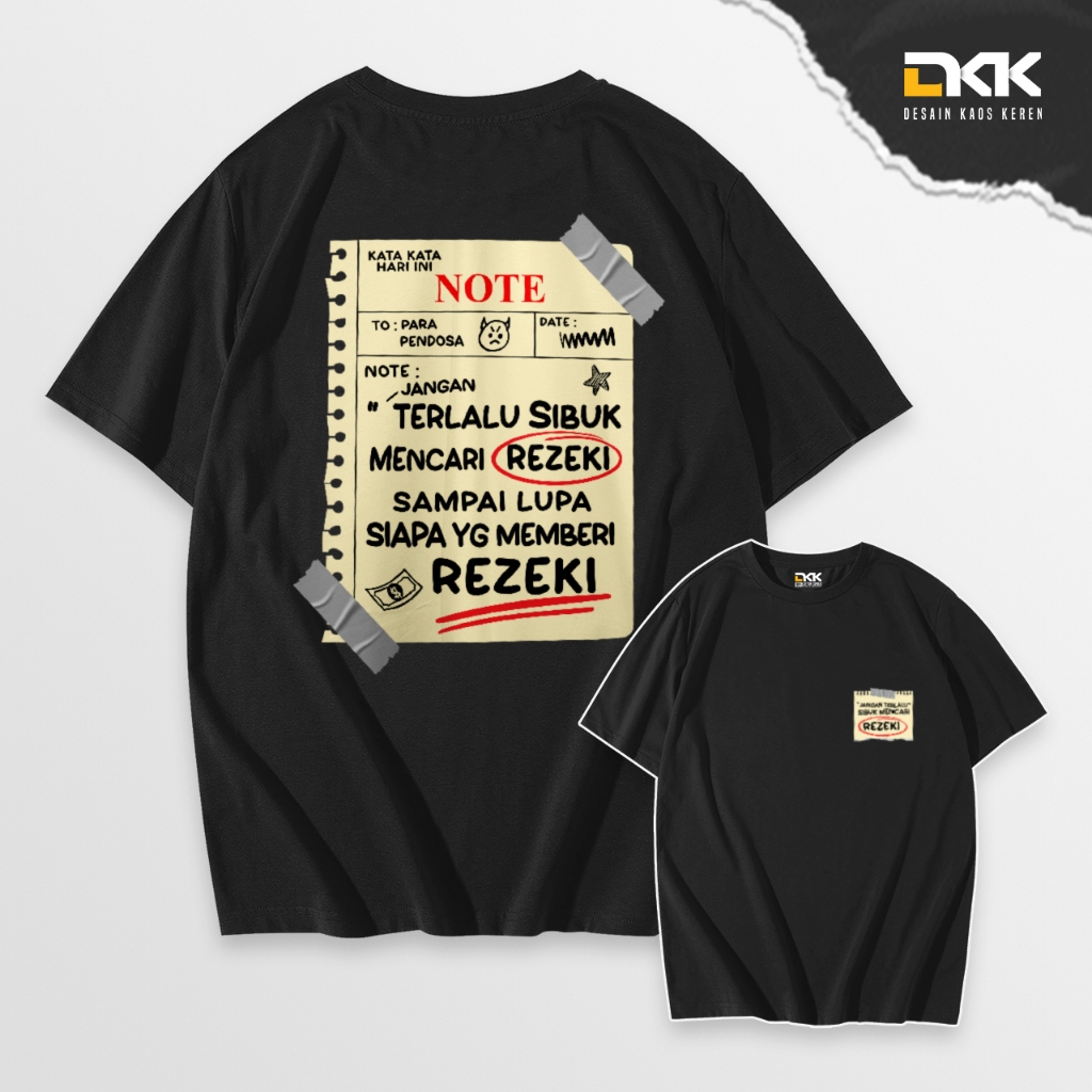 Jual Desain Kaos Keren - Sibuk Mencari Rezeki - Kaos Kata-Kata - Bahan ...