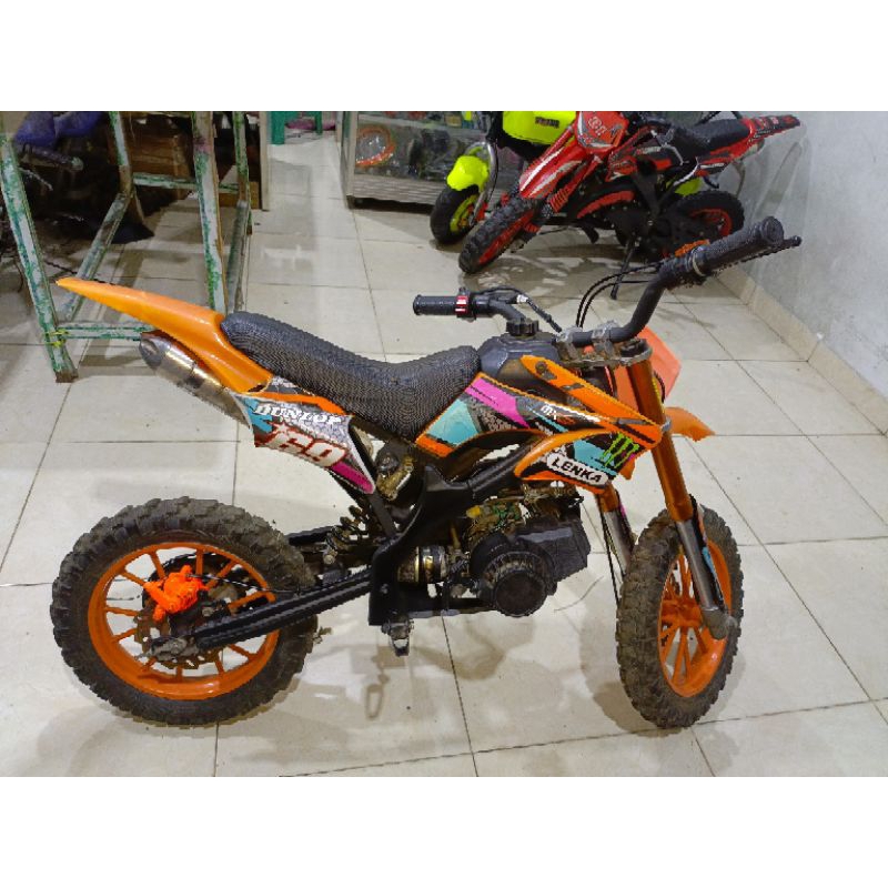 Jual Motor Trail Mini 2 tak 50 cc LENKA 69 | Shopee Indonesia