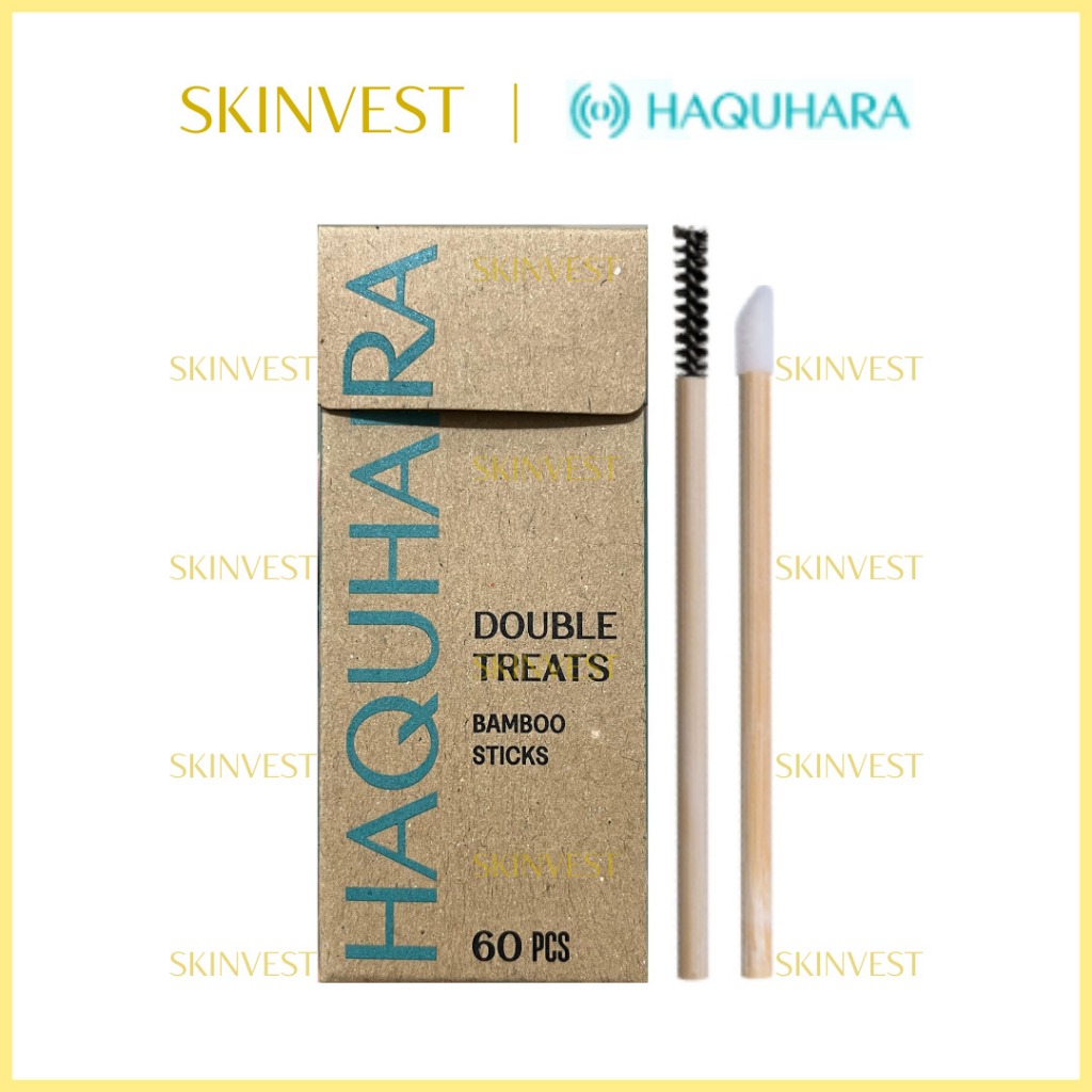 Jual HAQUHARA Double Treats Bamboo Sticks - Spoolie Lip Brush ...