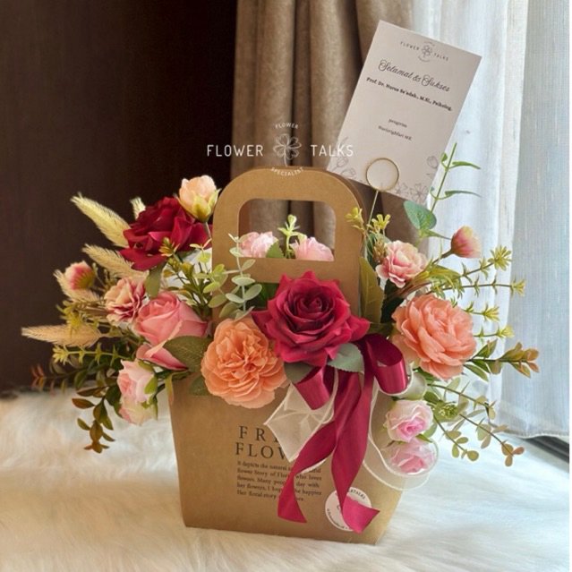 Jual FLOWER TALKS - FLOWER BAG BOUQUET / BUNGA GRAND OPENING / BLOOM ...