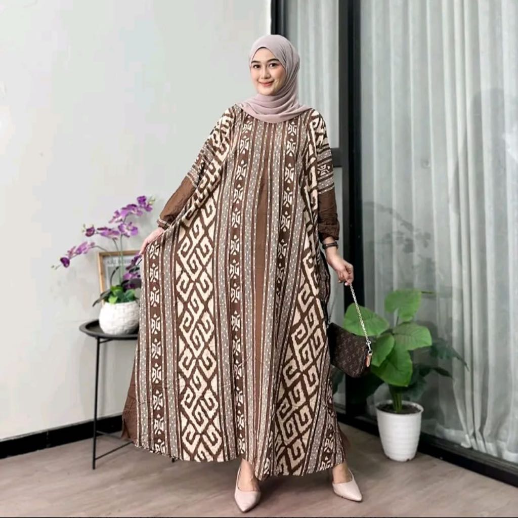 Jual Asmat Home Kaftan Rayon Premium LD 170 by Batik A W Kaftan Batik Busui Jumbo Gamis Kaftan ...