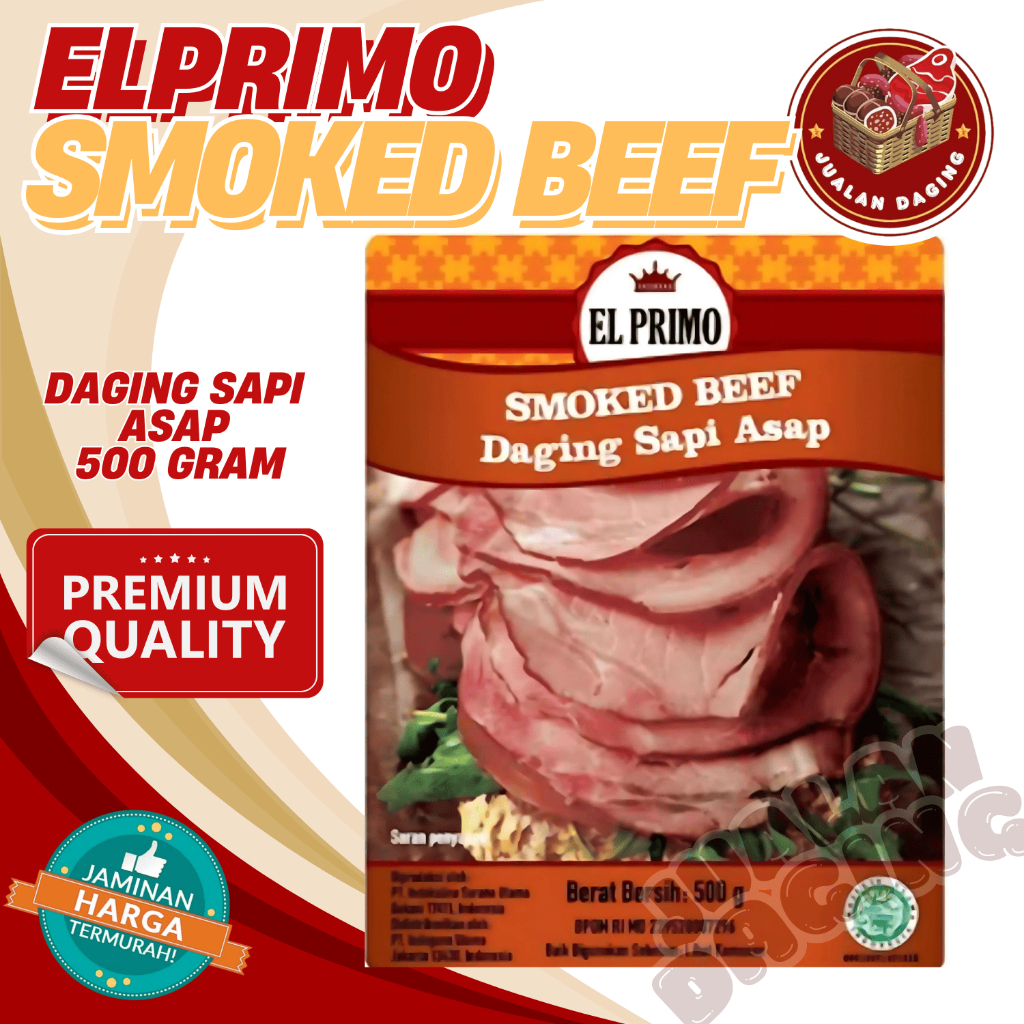 Jual EL PRIMO SMOKED BEEF PRE SLICE 500 GR | Shopee Indonesia