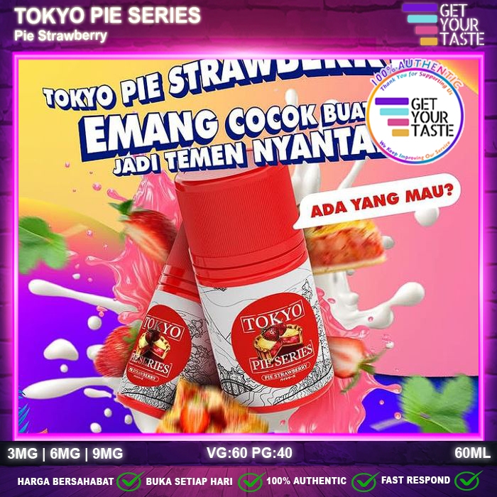 Jual Liquid Tokyo Pie Series V2 Strawberry 60ML by Vape Zoo x Tigac ...