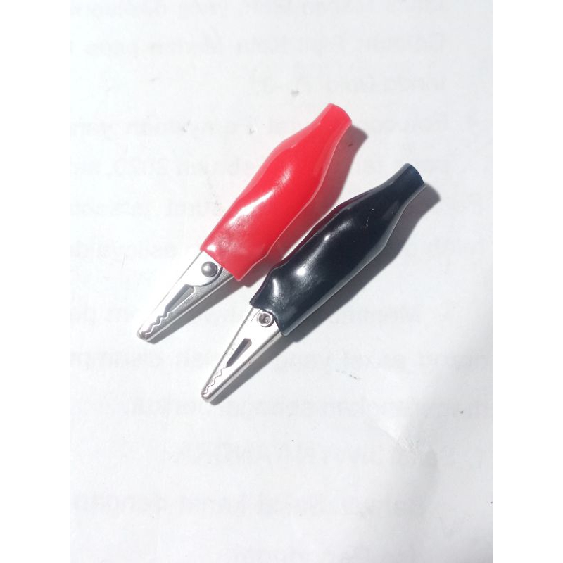 Jual (1set merah hitam) capit jepit kabel buaya kabel KECIL | Shopee ...