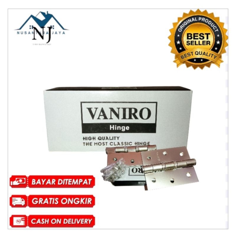 Jual Engsel Pintu Jendela Extra VANIRO HINGE 3" 4" 5" | Shopee Indonesia