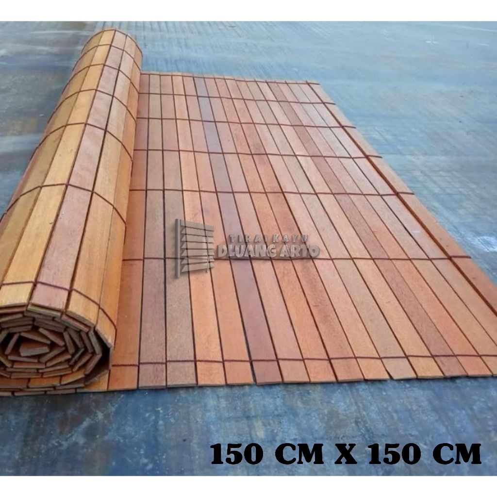 Jual Tirai kayu / Krei Kayu ukuran Lebar 1,5M X Tinggi 1,5M dengan ...