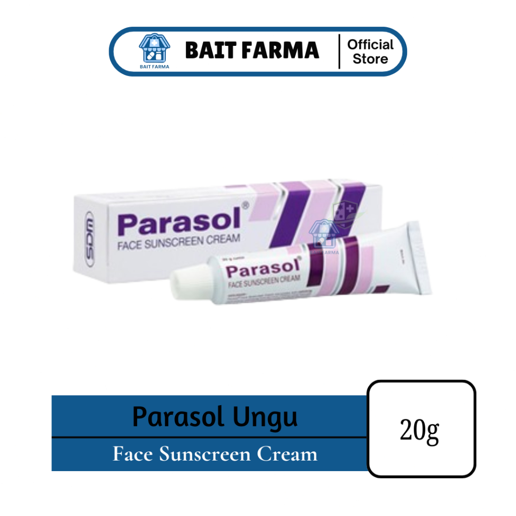 Jual Parasol Face Sunscreen Cream Ungu | STIKER 20 gram | Shopee Indonesia