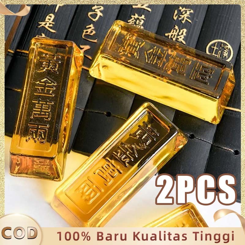 Jual Emas Batangan Kristal Feng Shui Yellow Crystal Emas Batangan Lucky ...