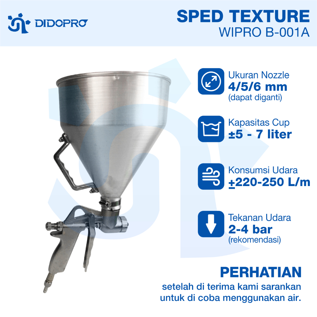 Jual Wipro B-001A / Alat Spet Cat Texture / Semprot Cat / Spray Gun ...