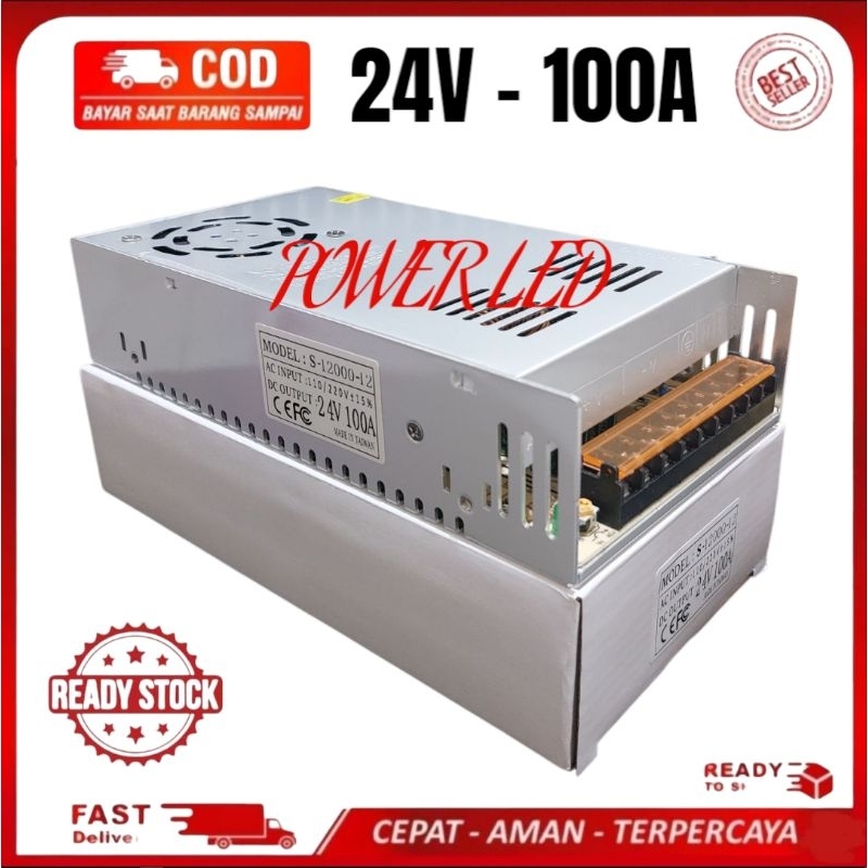 Jual SUPPLY POWER SUPPLY SWITCHING 24V 100A TRAFO POWER SUPLY FAN/KIPAS | Shopee Indonesia