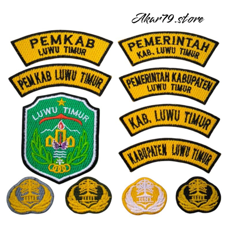 Jual BORDIR LOGO LOKASI KORPRI ATRIBUT SERAGAM ASN PNS KABUPATEN LUWU ...