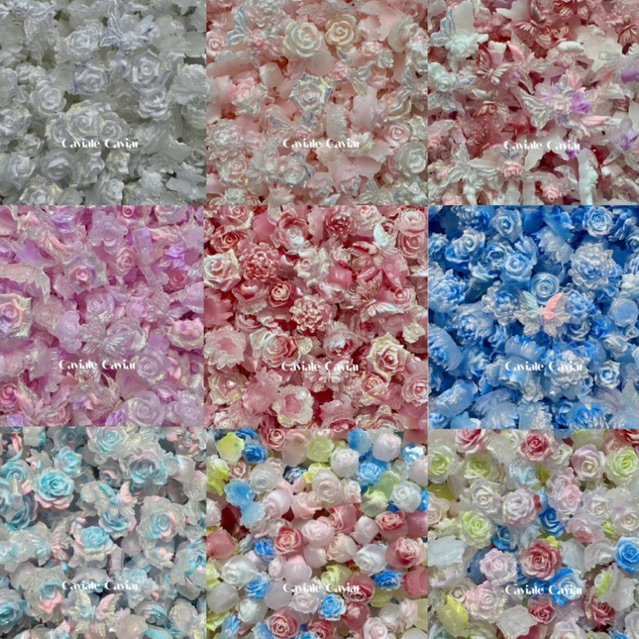 Jual 5gr 10gr Soft Bunga Rose Kupu GID Tanpa Lubang| Aksesoris DIY ...