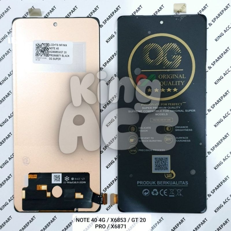 Jual OG SUPER LCD TOUCHSCREEN INFINIX NOTE 40 4G / X6853 / GT 20 PRO ...