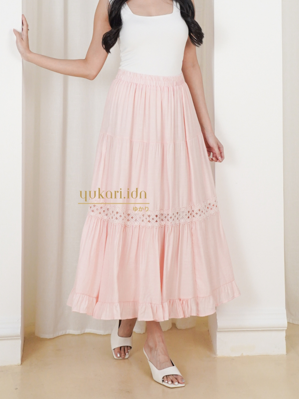 Jual BALERINA Rok Crinkle Bawahan Kekinian Premium Elegan Ruffle Susun ...