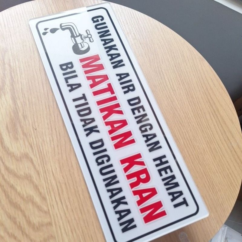 Jual Akrilik Gunakan Air Dengan Hemat, Akrilik Matikan Kran Bila Tidak ...