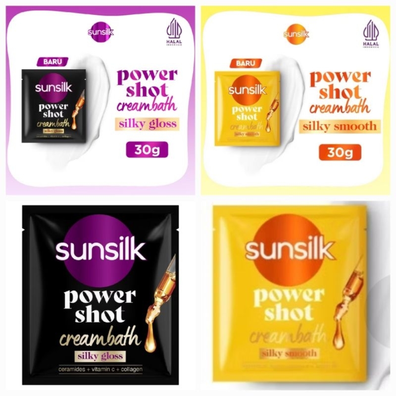 Jual SUNSILK POWERSHOT Creambath RAMBUT SILKY GLOSS dan SILKY SMOOTH ...