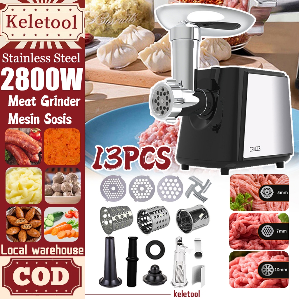 Jual 13PCS Mesin Giling Penggiling Daging Sosis Serbaguna Multifunction ...