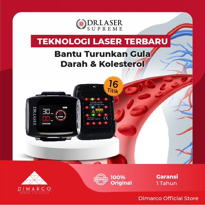 Jual DR LASER SUPREME 16 TITIK Alat Terapi Kesehatan Kolesterol ...