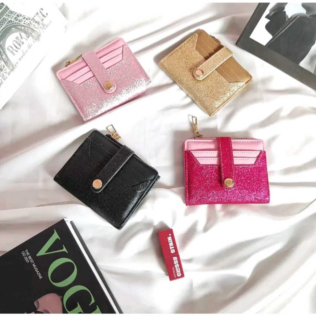 Jual Dompet Aestetic Coquette Gliter Kekinian Dompet Lipat terbaru ...