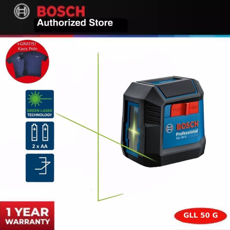 Jual BOSCH Laser Line Level / Laser Garis Waterpass 15Meter GLL 50 G ...