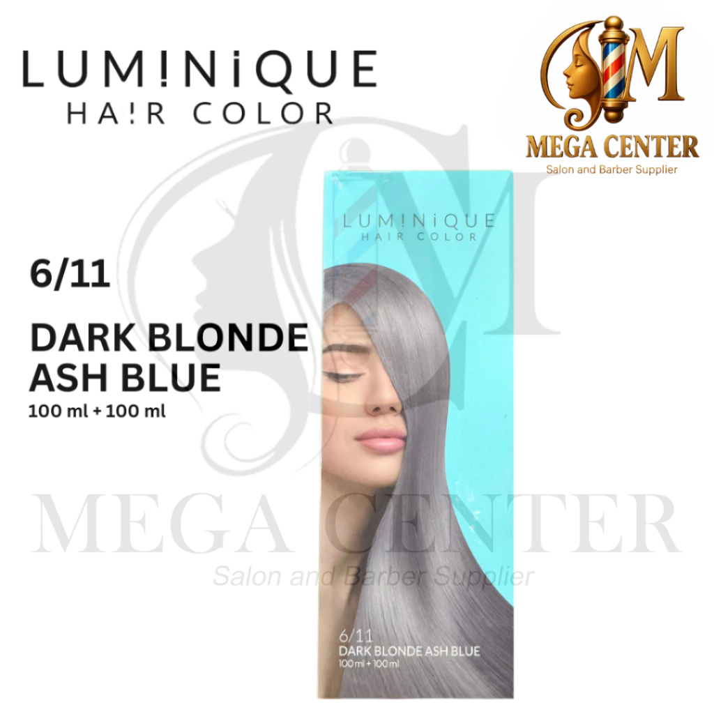Jual LUMINIQUE Hair Color 100Ml 6/11 dark blonde ash blue | Shopee ...