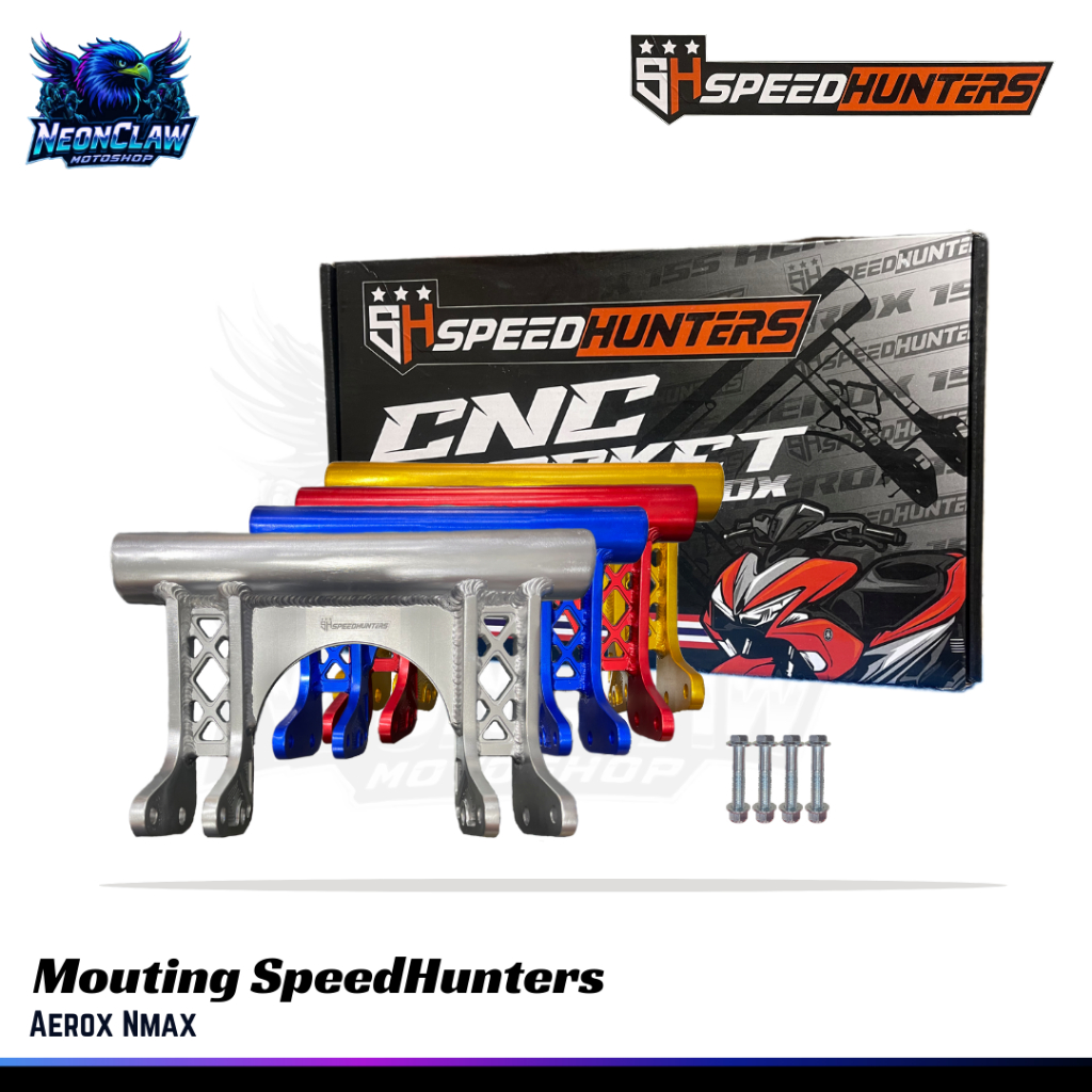 Jual Mounting Speed Hunters CNC Bracket Extender Aerox Nmax Lexi New ...