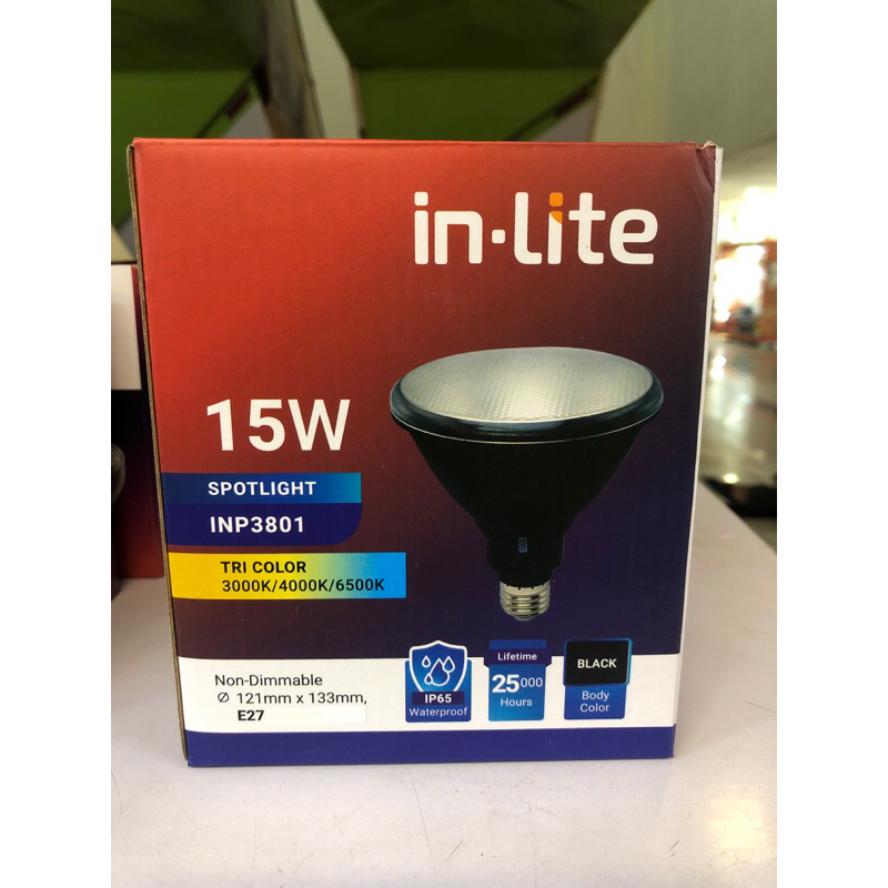 Jual Lampu sorot led Par 38 Tri color PaR38 outdoor INP3801 15w 15 w 15 ...