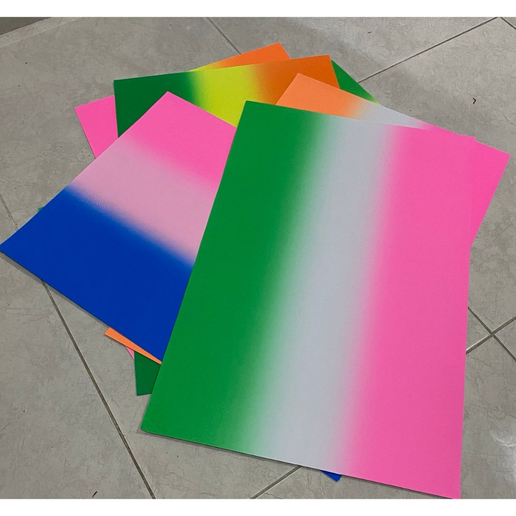 Jual Kertas Asturo Gradasi Pelangi 40x60 cm (1 slop isi 10 lbr ...
