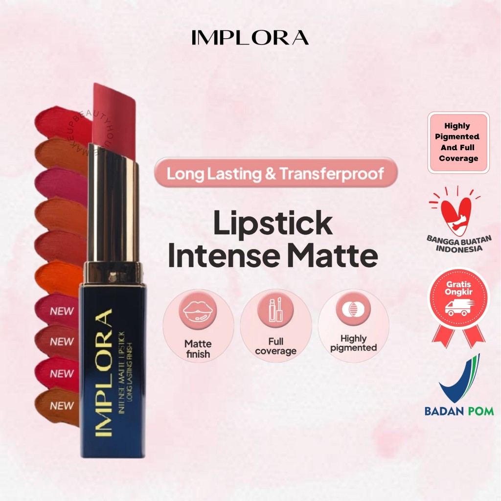 Jual IMPLORA Intense Matte Lipstick 3.5gr - Long Lasting Finish ...