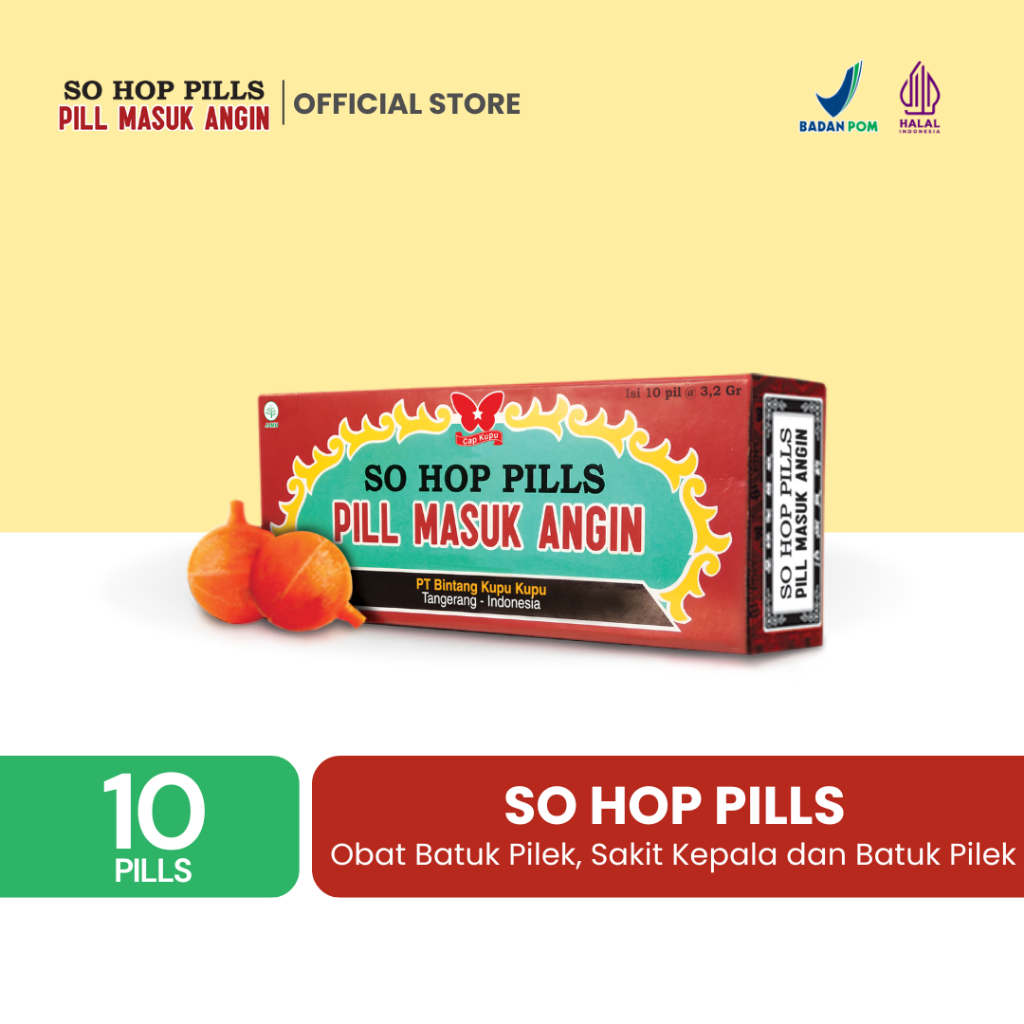 Jual So Hop Pills - Obat Masuk Angin Batuk & Sakit Kepala - 10 Pil | Shopee Indonesia
