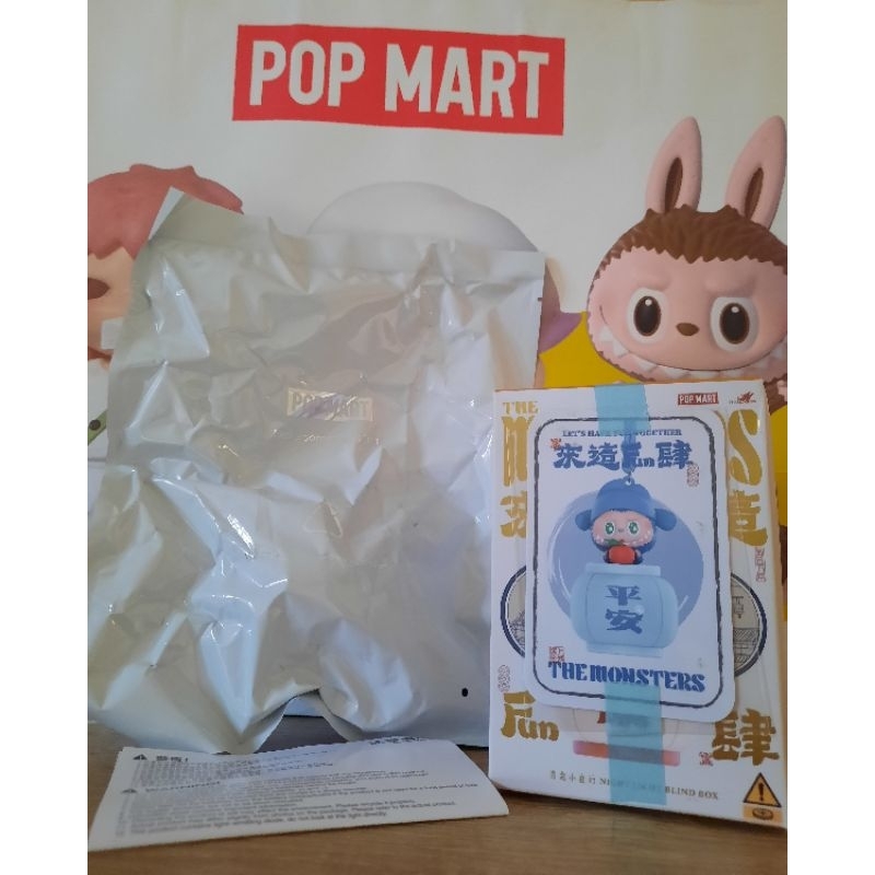 Jual POP MART RARE The Monsters Labubu Night Light Lampion Blue Colour ...