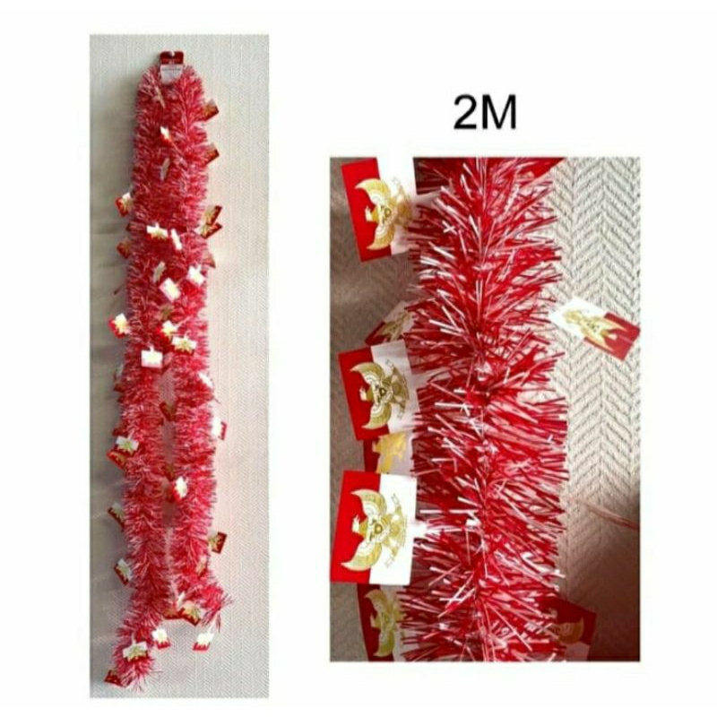 Jual Slinger Rumbai Merah Putih HUT RI Hiasan 17 Agustus | Shopee Indonesia