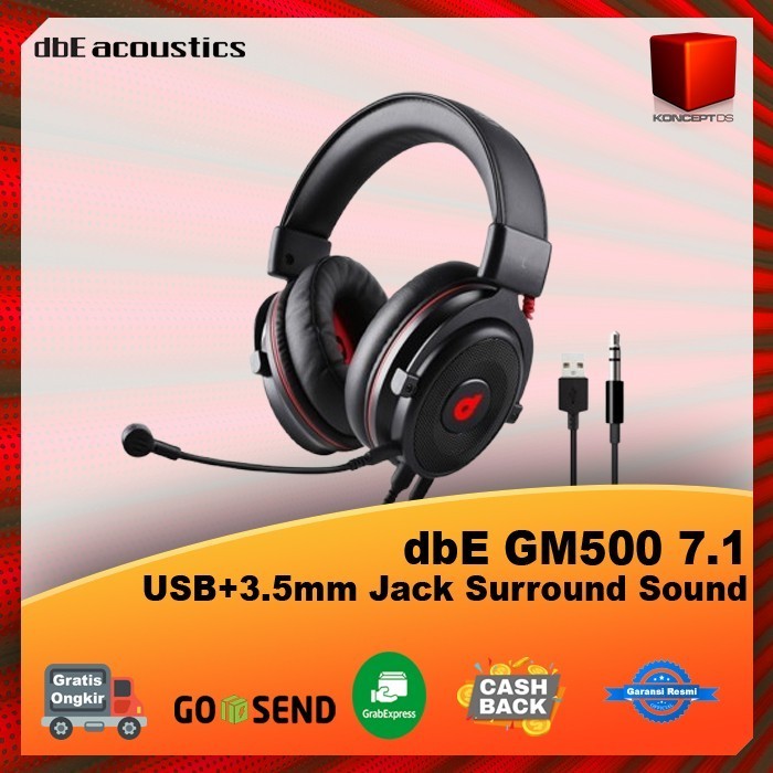 Jual dbE Headset Gaming GM500 7.1 USB+3.5mm Jack Surround Sound Headphone Game | Shopee Indonesia