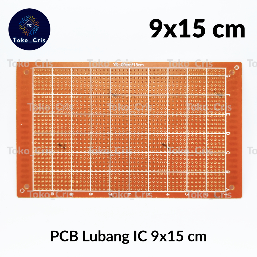 Jual PCB Lubang IC 9x15 cm / PCB Titik / PCB Bolong / Papan PCB / PCB ...
