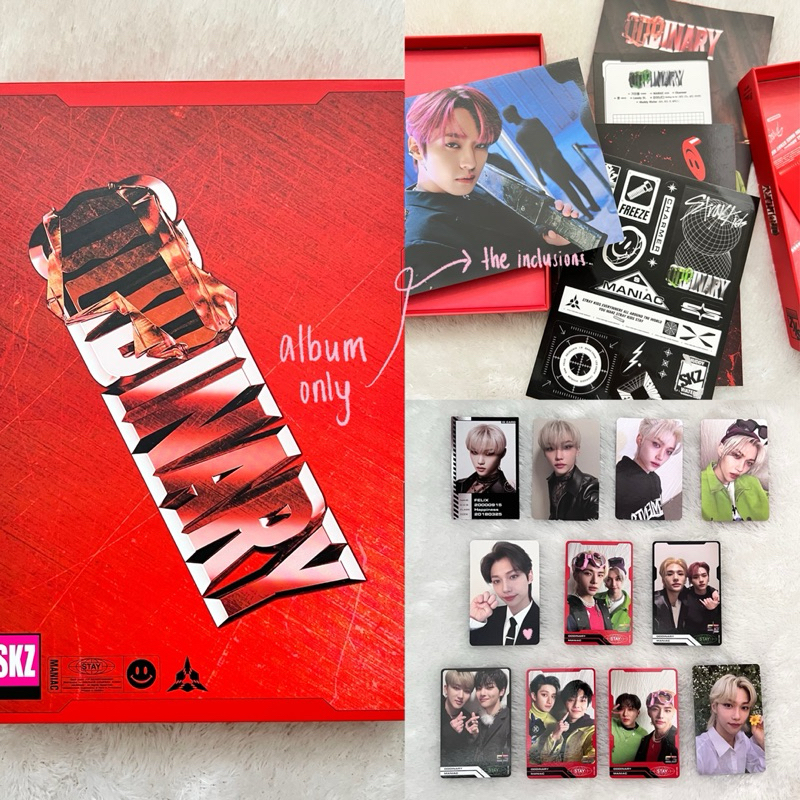 Jual pc photocard album only oddinary mask off red stray kids skz ...