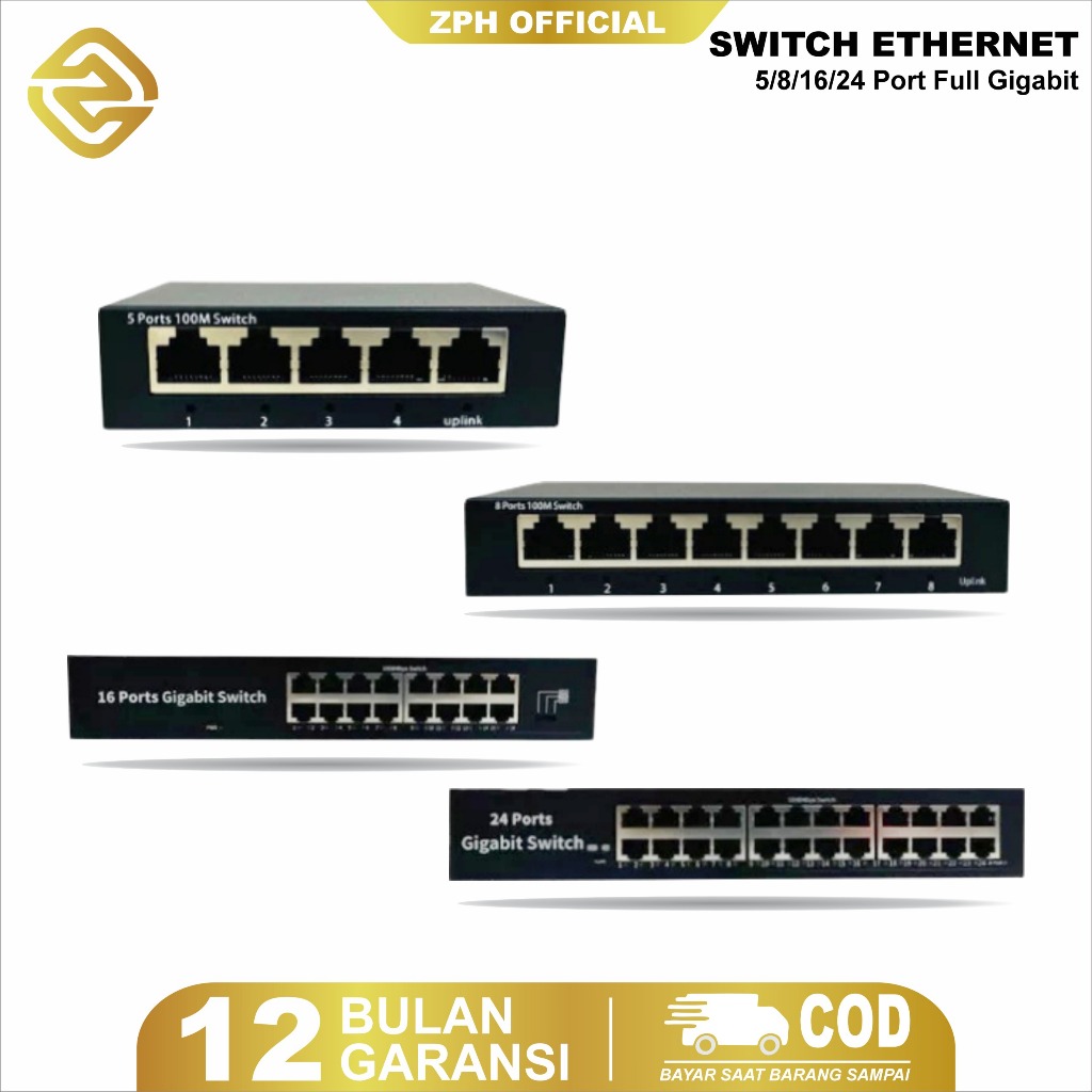 Jual Zph Network Switch FG Series – Ethernet 5/8/16/24 Port, Fast ...