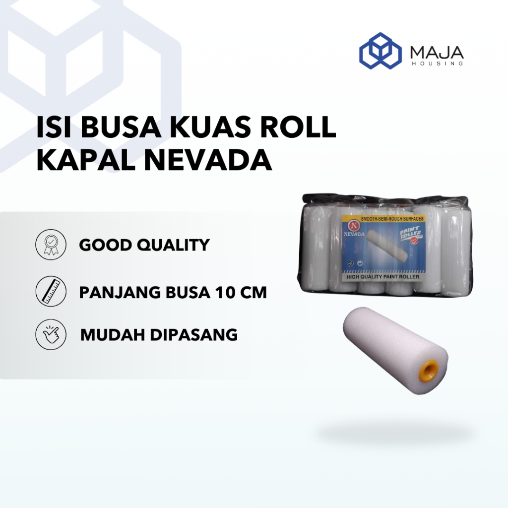 Jual Isi Refill Kuas Roll Kapal Busa Kecil 4" / Refil Isi Ulang Rolan ...