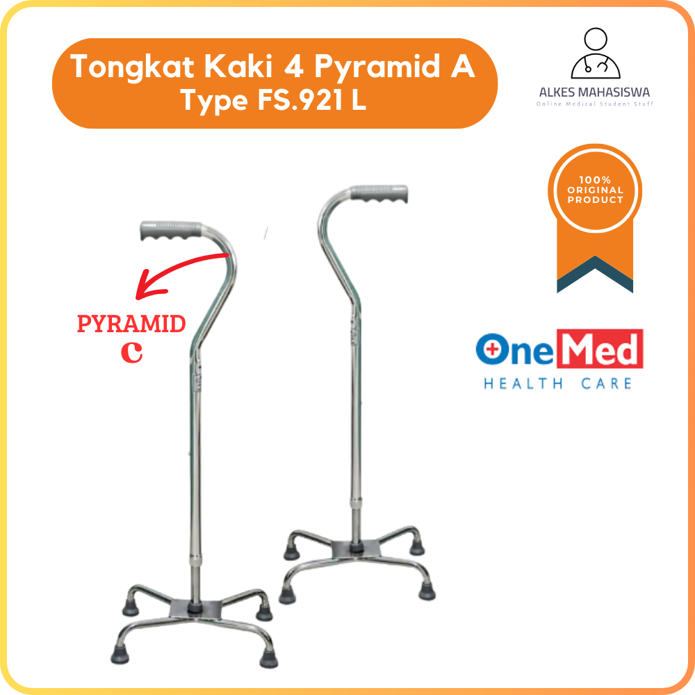 Jual Tongkat Kaki 4 Type FS921/Tongkat Kaki 4 ONEMED Alat Bantu Jalan | Shopee Indonesia