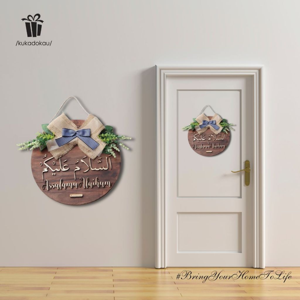 Jual Kukadokau - Papan Penanda Salam Kayu | Bisa Custom Tulisan Sendiri ...