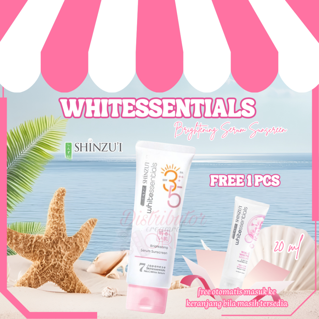 Jual Shinzui Whitessentials Brightening Serum Sunscreen - 30ml | BPOM ...