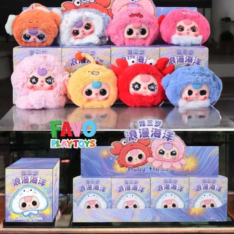 Jual BABY THREE Romantic Ocean Series Plush Pendant Blind Box | Shopee ...