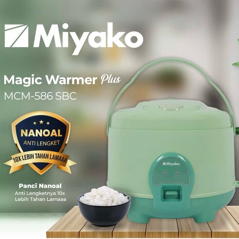 Jual Rice cooker magic com penanak nasi MIYAKO MCM-586 SBC MCM586SBC ...