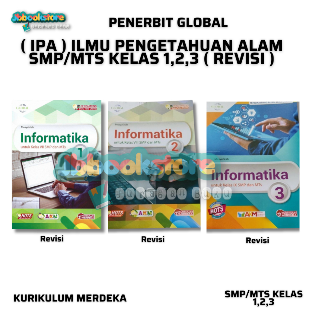 Jual [ REVISI ] Buku Informatika Kelas SMP/MTS 7 8 9 / Informatika SMP Kelas 7 8 9 / Kurikulum ...