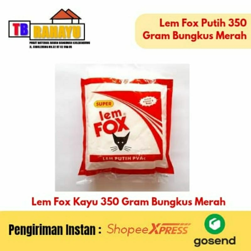 Jual Lem Fox Kayu 350 Gram Bungkus Merah | Shopee Indonesia