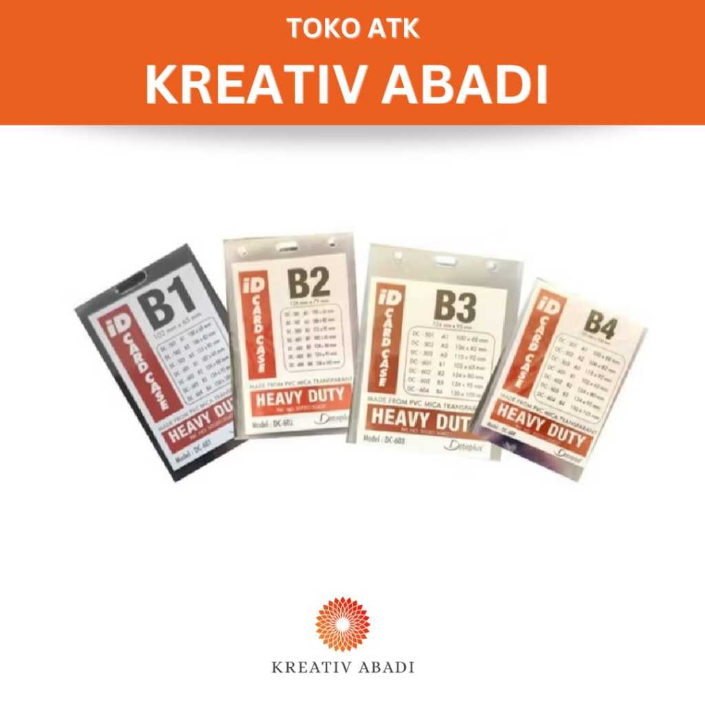 Jual ID Card Case (Mica Transparant) | Holder ID Card | B1 B2 B3 B4 ...