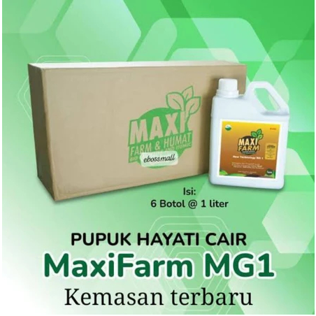 Jual MAXI FARM MG 1 pupuk hayati lengkap maxifarm 1 liter mempercepat ...